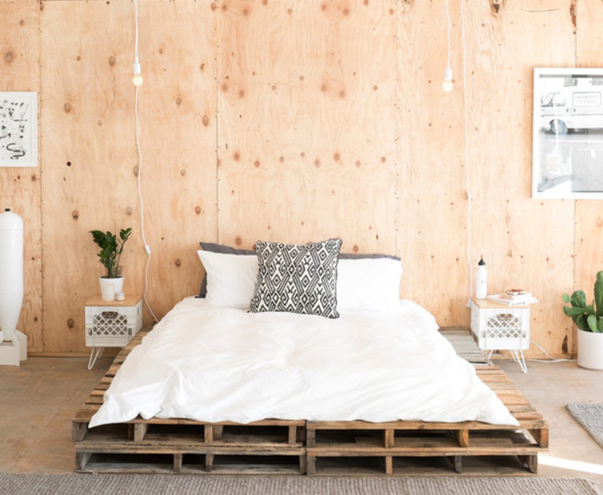 Cama de Pallet - 50 FOTOS E MODELOS DE CAMA! | Revista Casa e Construção